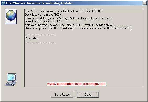 ClamWin Portable - Antivirus libre - Aprende Informatica Conmigo